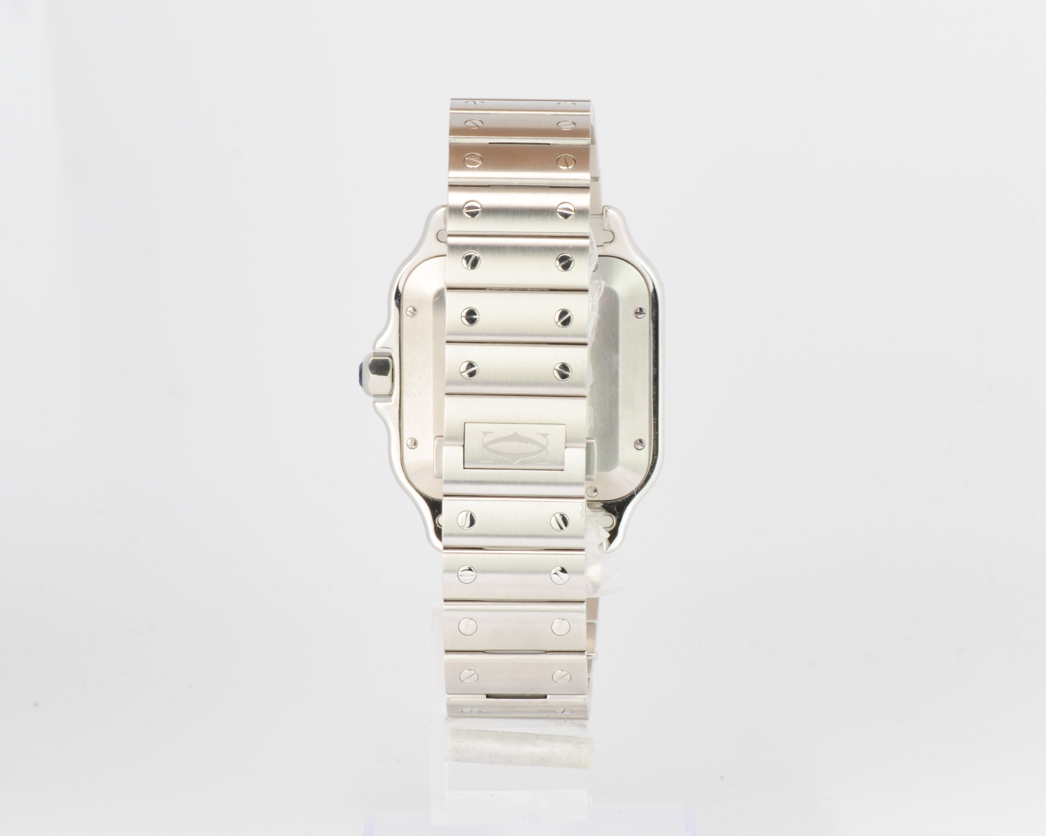 New Cartier Santos WSSA0048 Blue Dial 39.8mm Steel Watch 2023 Full Set ...