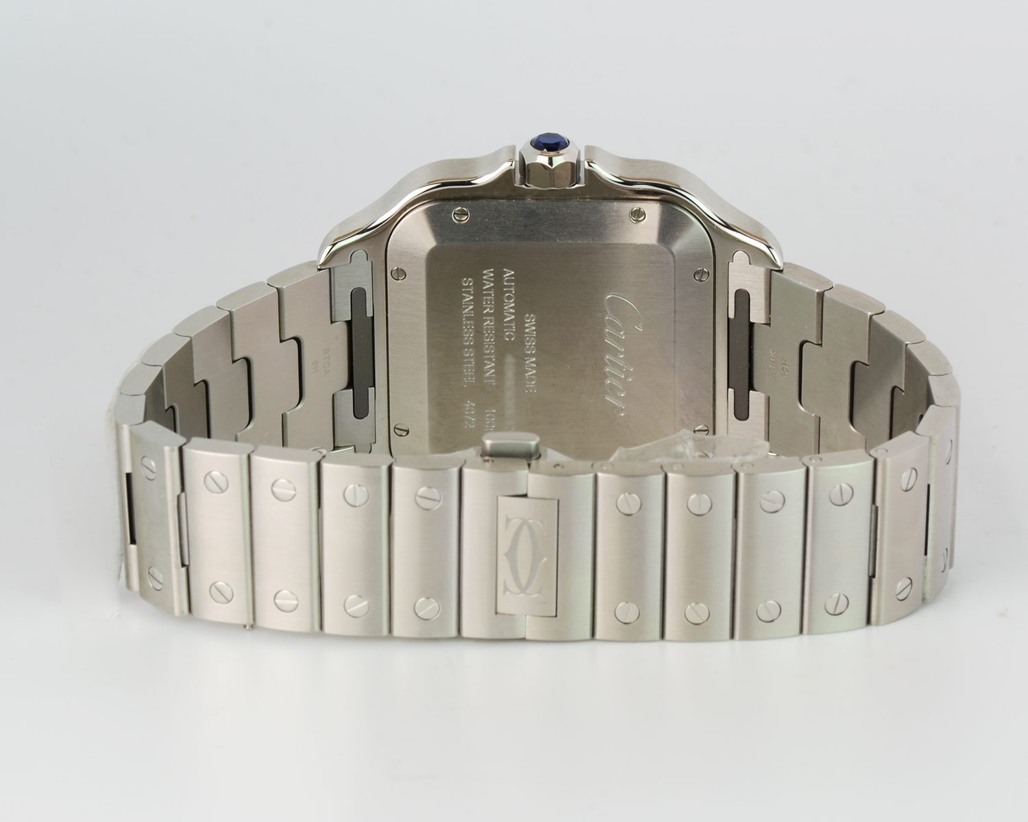 New Cartier Santos WSSA0048 Blue Dial 39.8mm Steel Watch 2023 Full Set ...