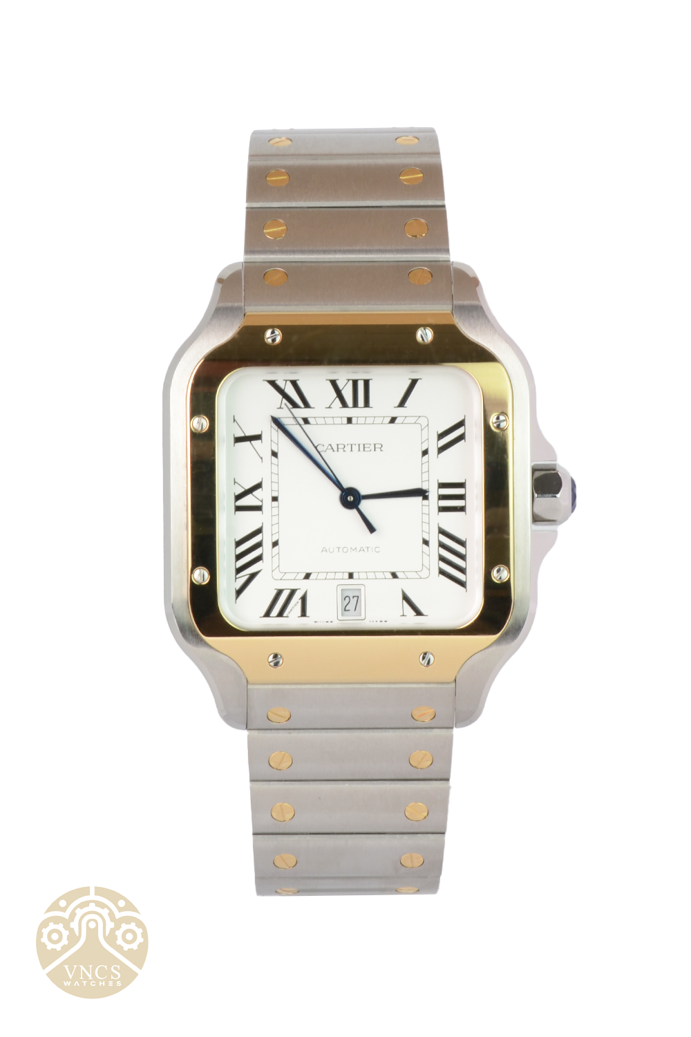 New Cartier Santos W2SA0030 White Dial Steel Bracelet 2023 Full Set ...