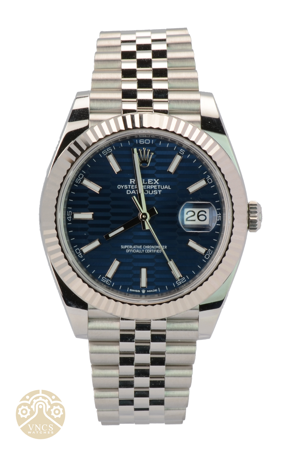 Rolex Datejust 126334-0032 Jubilee 41mm Blue Motif Dial 2022+ Full Set ...